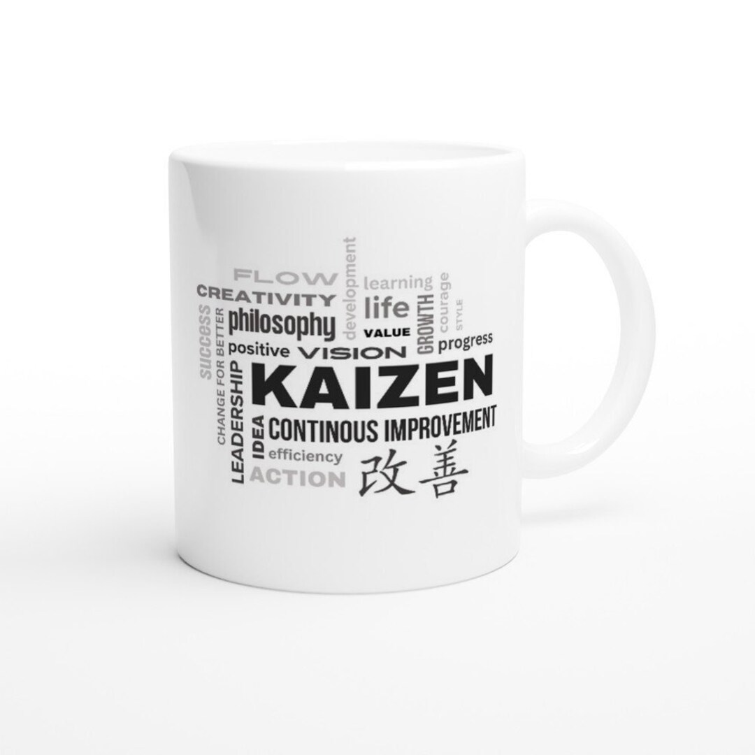 Mug Kaizen Gift Mugs Positive Mindset Mug Personnal Growth Coffee Mug ...