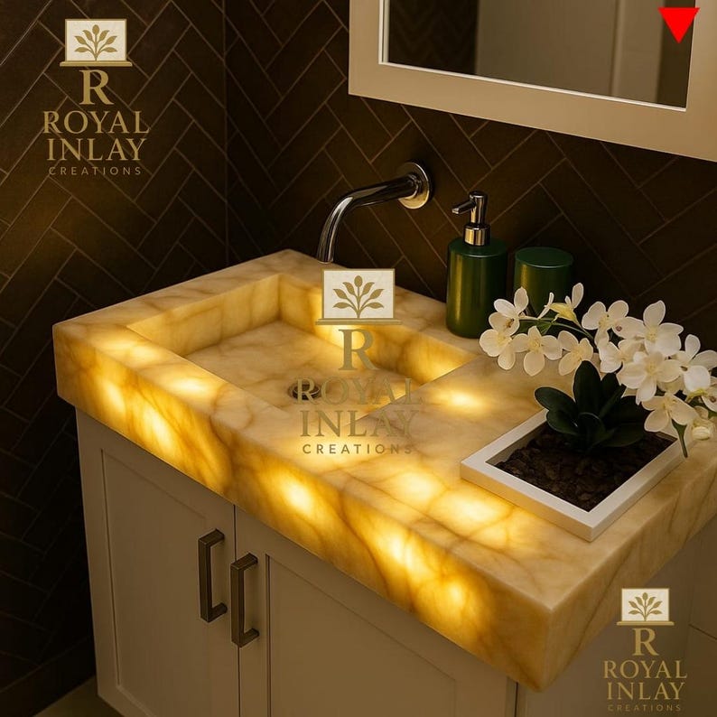 Handcrafted White Quartz Floating Sink: Gemstone Vanity Basin - Etsy