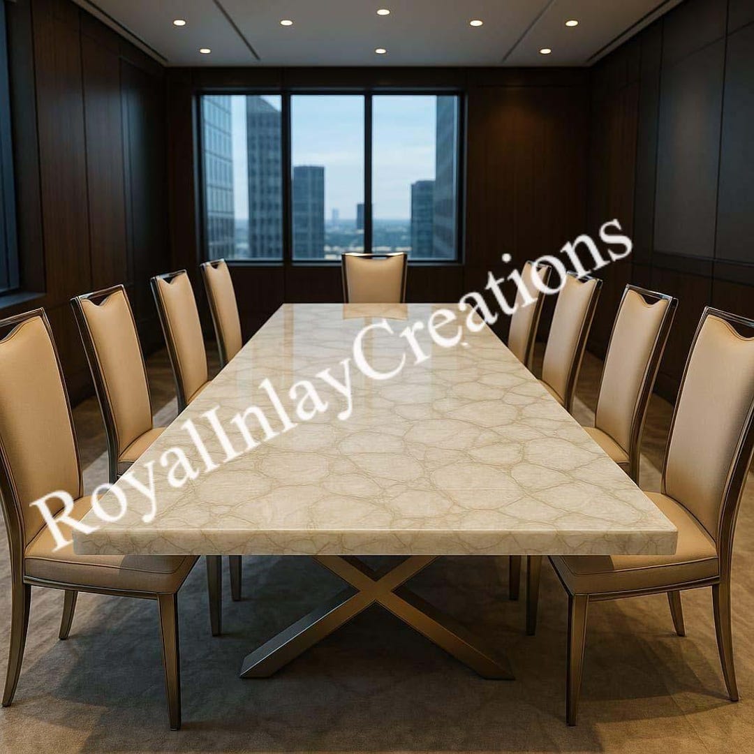 White Quartz Stone Table Top , Modern Home Decor , Elegant Accent Table ...