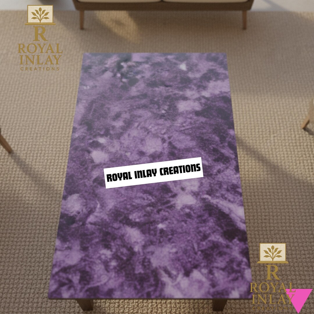 Custom Amethyst Table Top: Luxury Gemstone Slab for Home Decor - Etsy