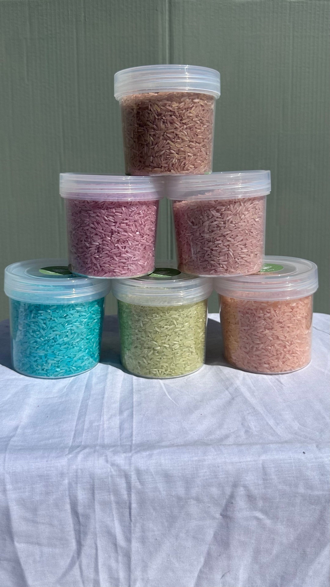 Pastel Sensory Rice Bases - Etsy