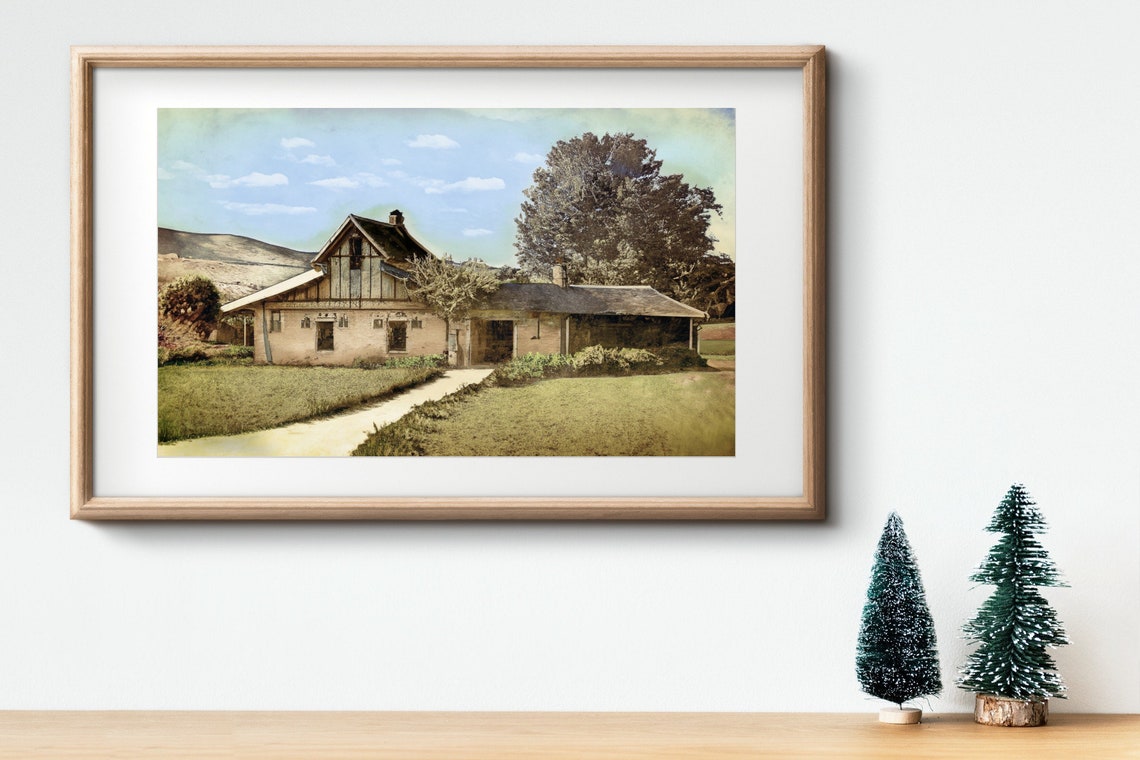 English Cottage Art Modern Farmhouse Decor Cottage Painting House ...
