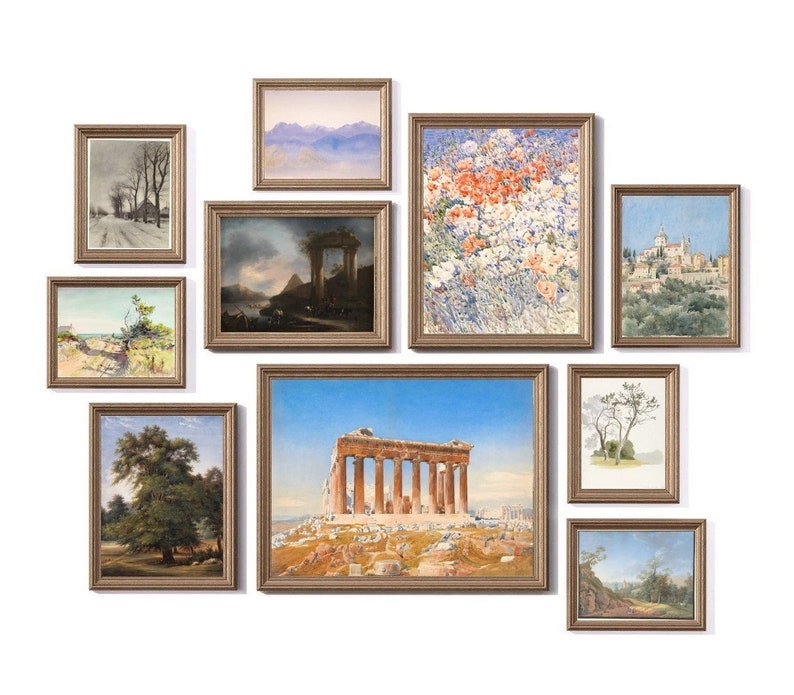 3000+ Printable Vintage Gallery Wall Art SET | Eclectic Gallery Set ...