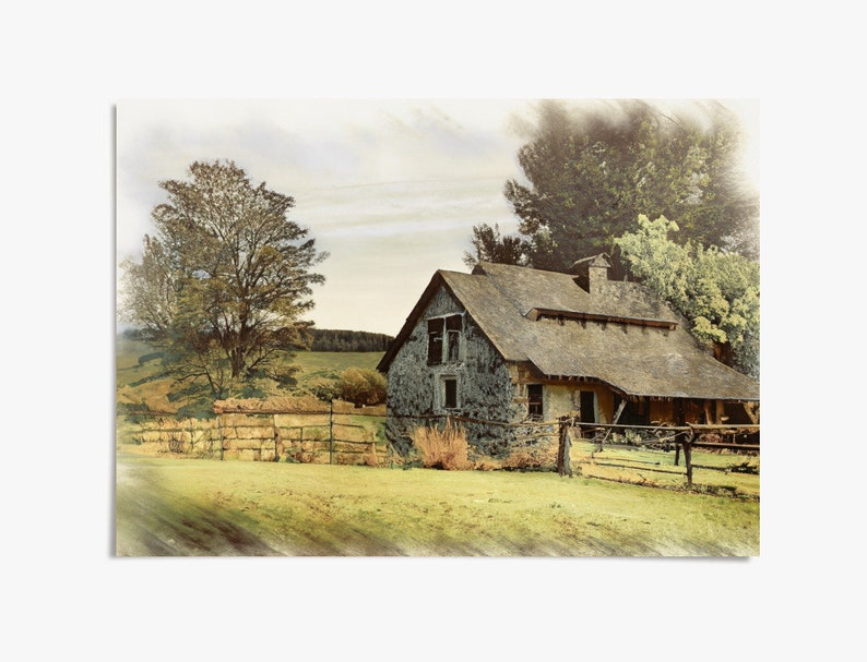 English Cottage Art Modern Farmhouse Decor Cottage Painting House ...