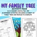 Family Tree Activity Pack for Kids / Digital Download / Ancestry Charts ...
