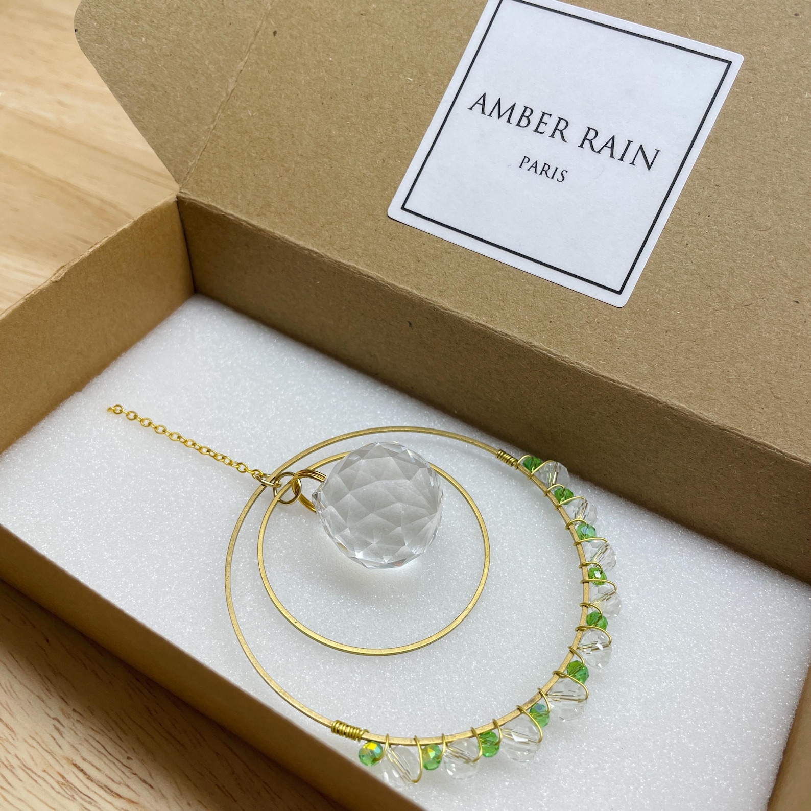 ANNABELLE Suncatcher in Red Crystal and Feng Shui Crystal - Ideal Gift ...