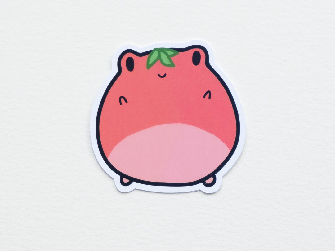 Pink Frog Sticker - Etsy