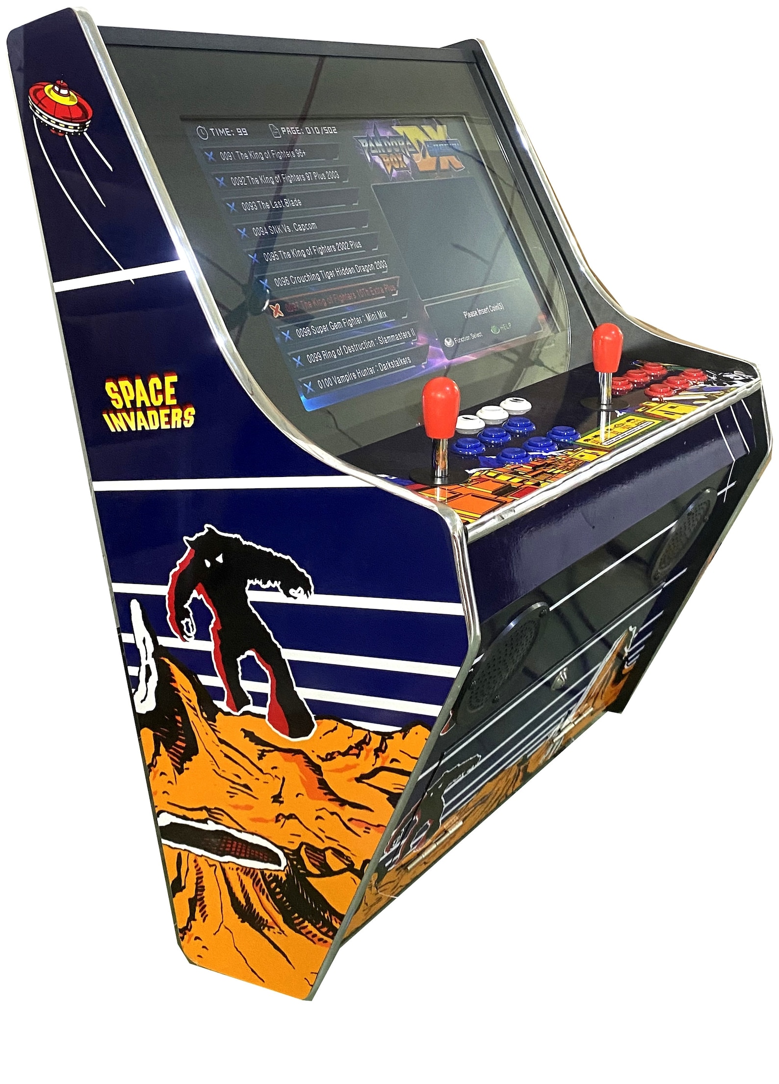 G-09 Space Invaders Retro Arcade Cabinet TV Video Game Machine 19" LCD ...