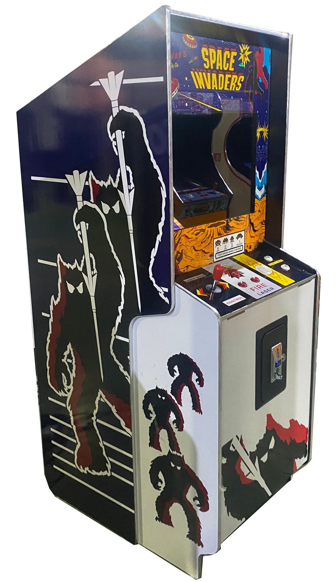 G-05 Space Invaders Retro Arcade Cabinet TV Video Game Machine 19 LCD ...