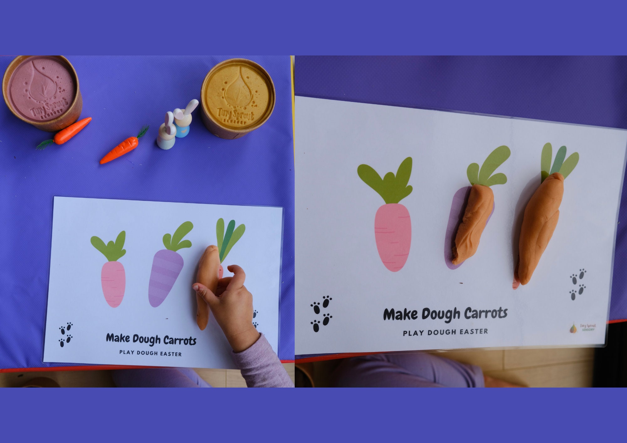 Easter Play Dough Mats Bundle Printable Play Mats, Children Activity ...