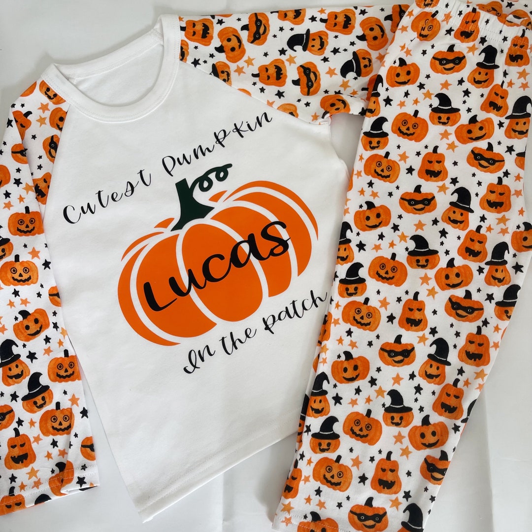 Childrens / Kids Cutest Pumpkin Halloween Pyjamas - Etsy
