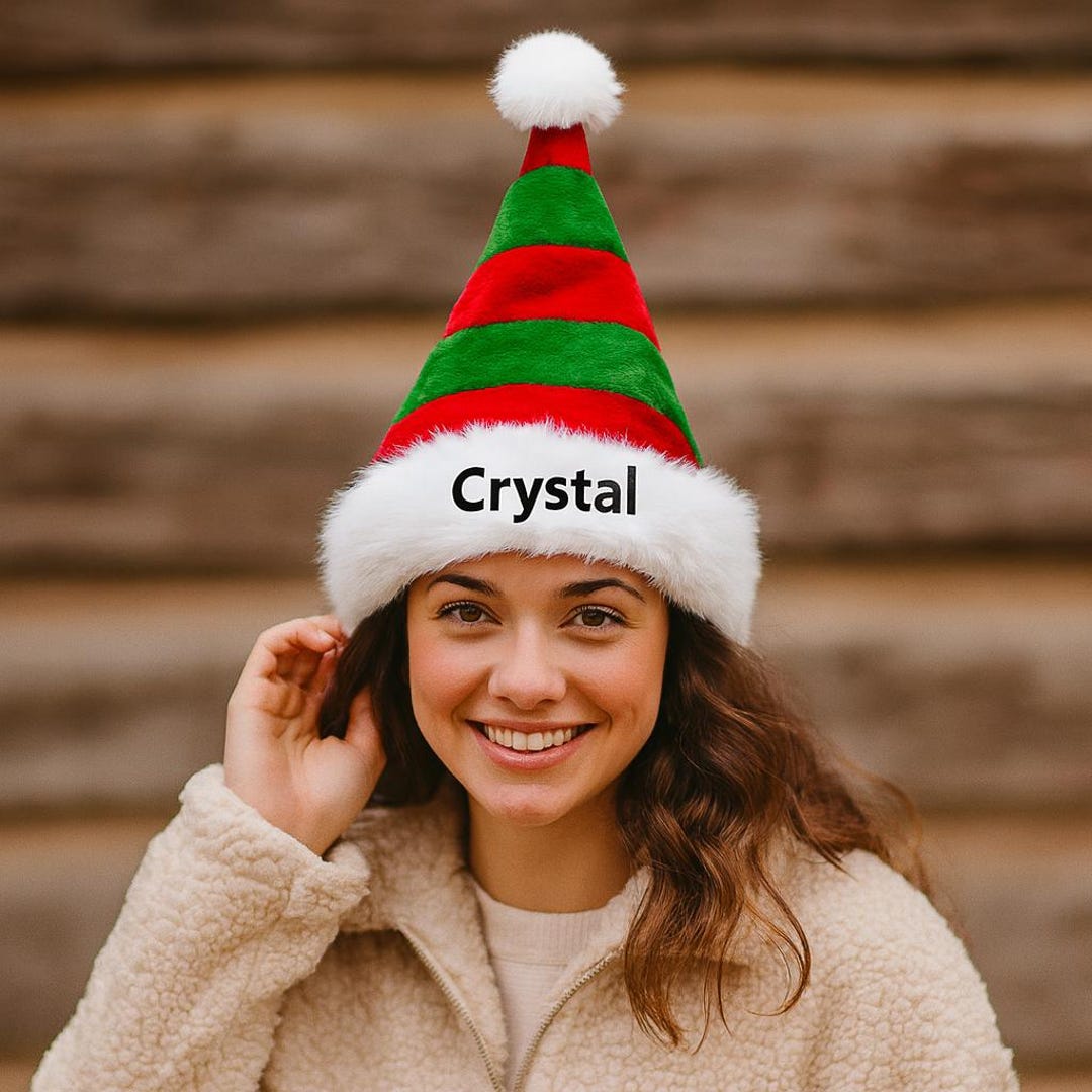 Custom Santa Hats, Holiday Hat, Personalized Santa Hats, Christmas ...