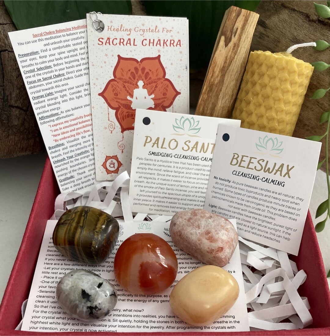 Sacral Chakra Healing Kit, Emotional Balance and Creativity Stones for ...
