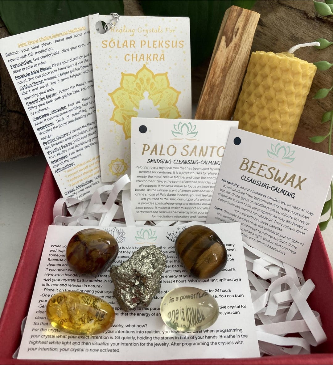 Solar Plexus Chakra Energy Healing Set, Confidence and Energy Boost Kit ...