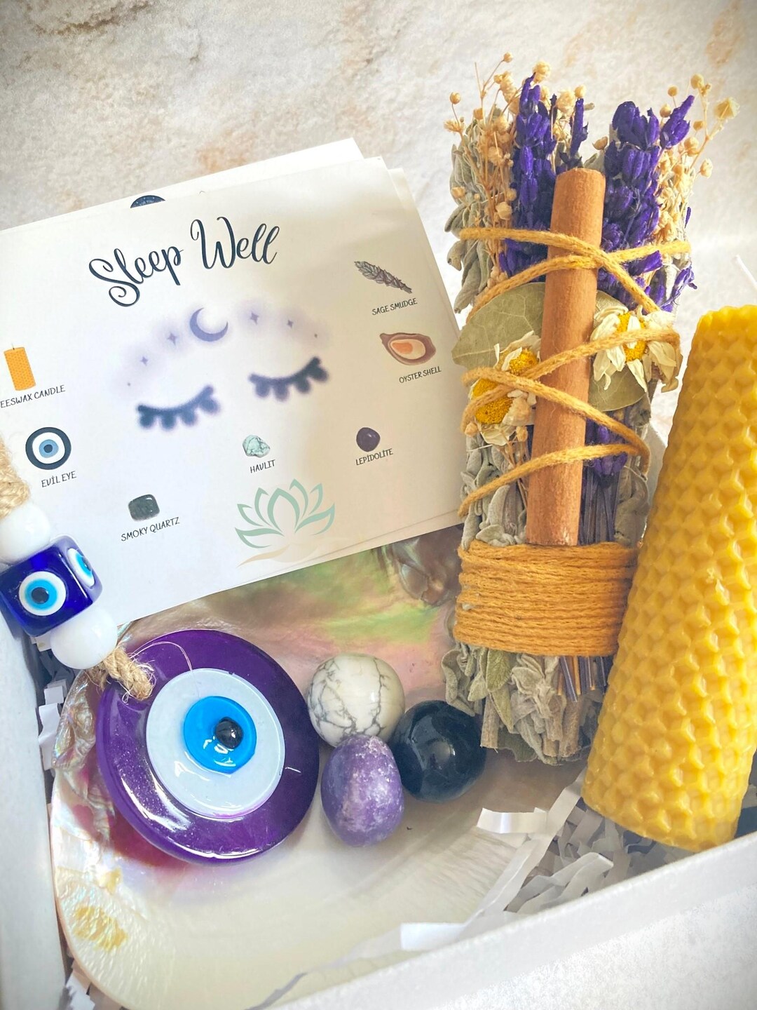 Peaceful Sleep Crystal Set, Sleep Well Ritual Kit, Healing Crystals for ...