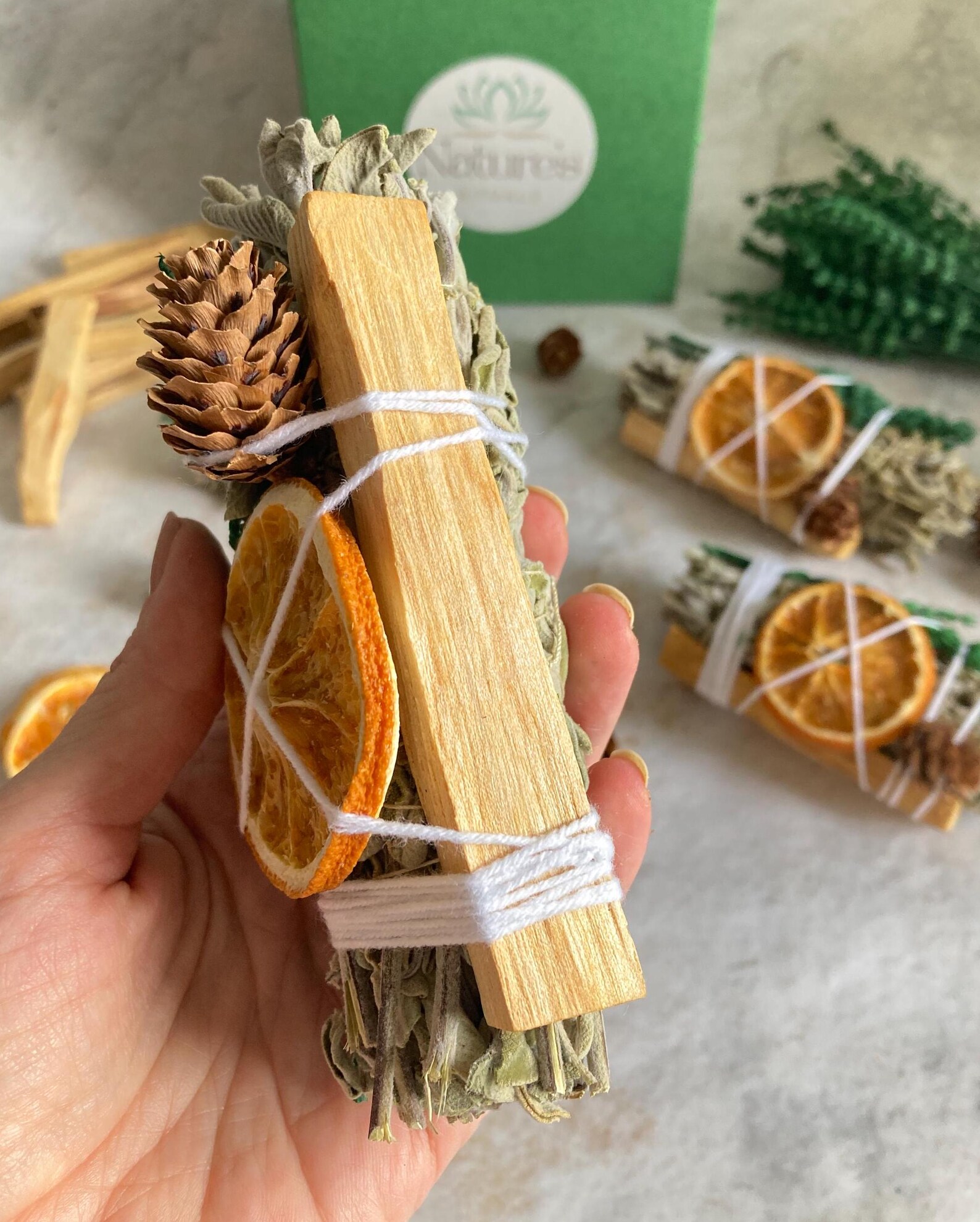 White Sage and Palo Santo Smudge Kit, Energy Cleansing, Spiritual Gift ...