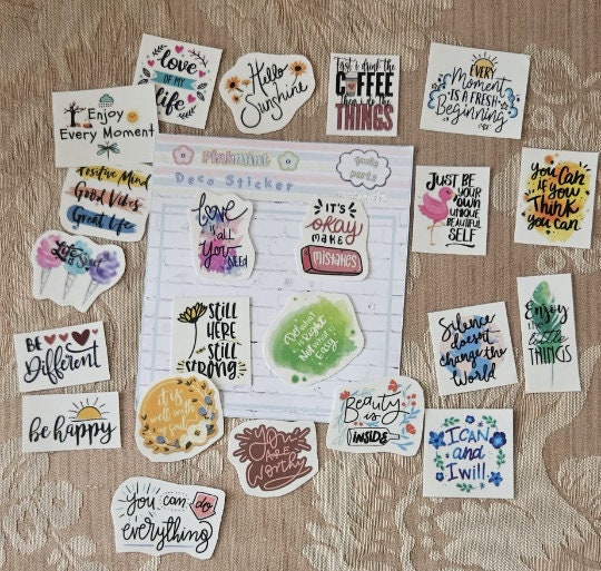 Inspirational Motivational Quote Die-cut Stickers Transparent - Etsy
