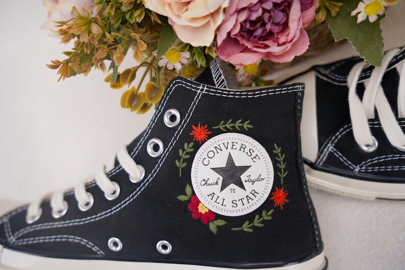 Custom Converse Chuck Taylor Embroidered,personalized Converse ...