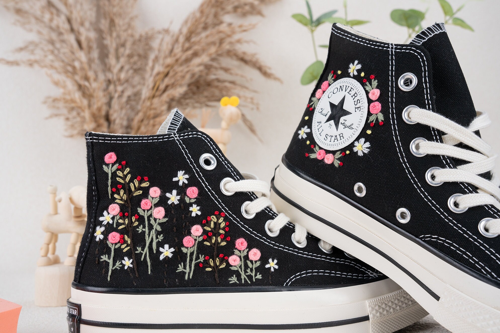 Converse Embroidery Custom Design Converse 1970s - Etsy