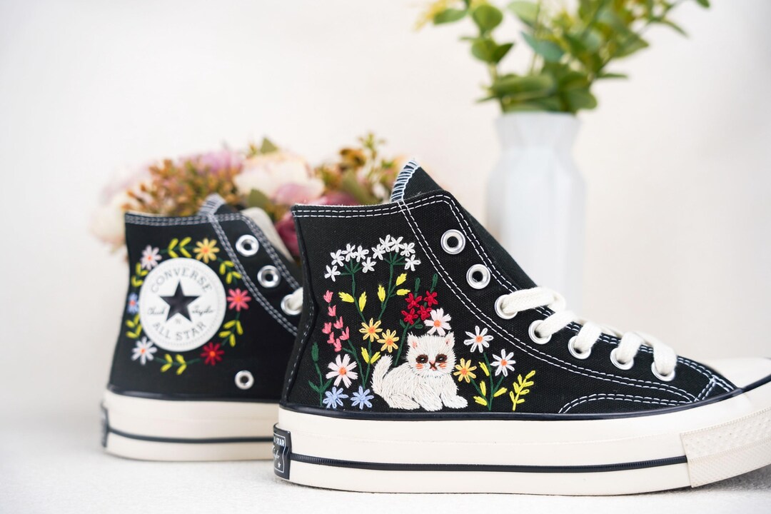 Custom Converse Chuck Taylor Embroidered,personalized Converse ...