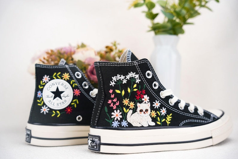 Custom Converse Chuck Taylor Embroidered,personalized Converse ...