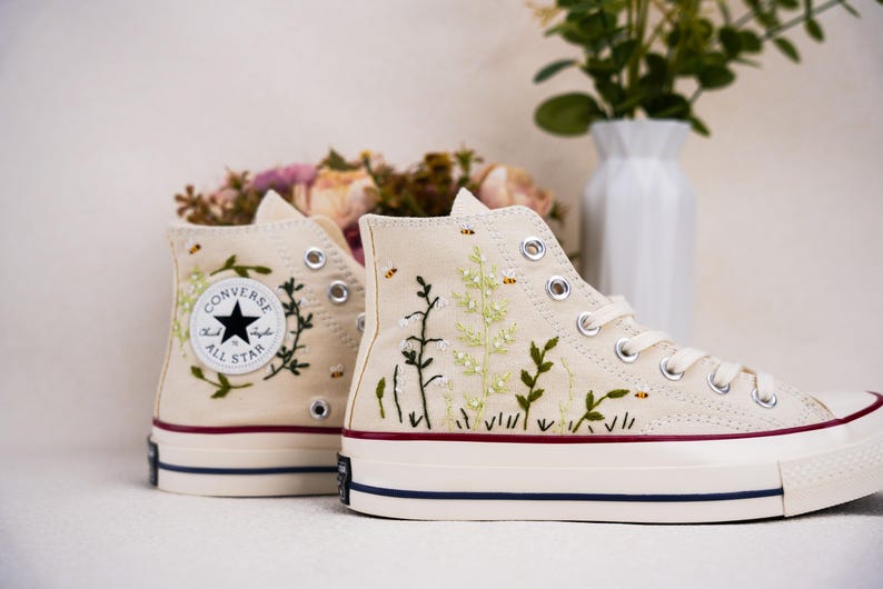 Custom Converse Chuck Taylor Embroidered /embroidered Converse Custom ...