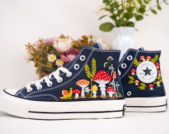 Custom Converse Chuck Taylor Embroidered /embroidered Converse Custom ...