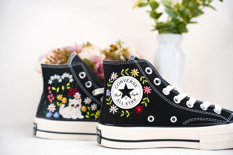 Custom Converse Chuck Taylor Embroidered,personalized Converse ...