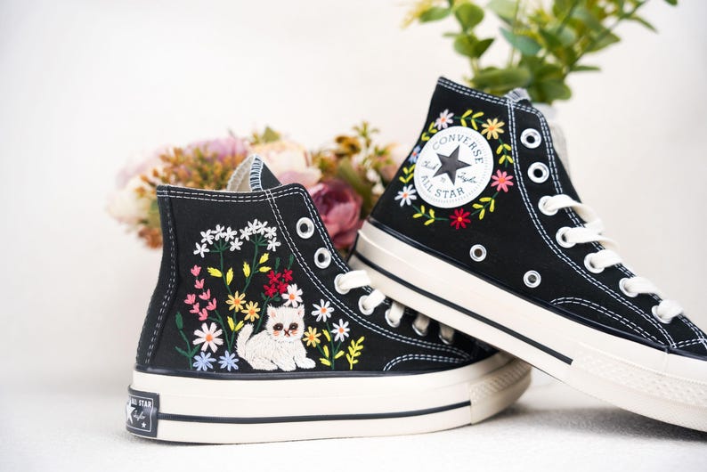 Custom Converse Chuck Taylor Embroidered,personalized Converse ...
