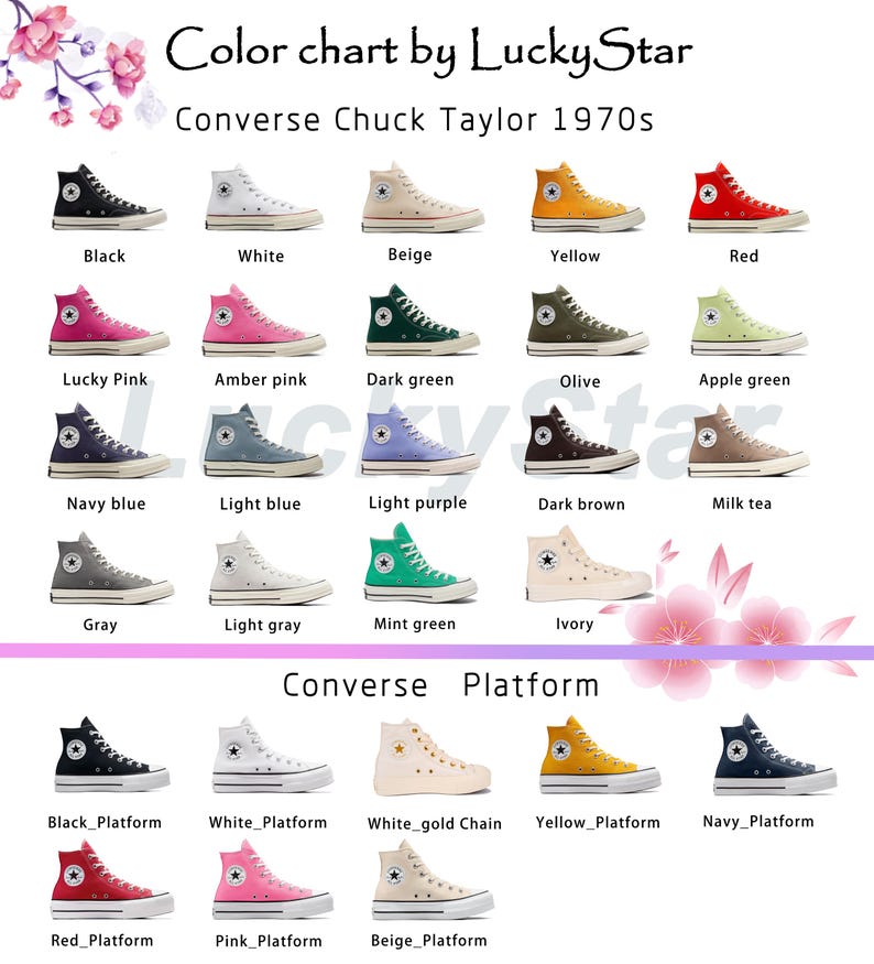 Custom Embroidered Converse High Tops, Custom Converse Chuck Taylor ...