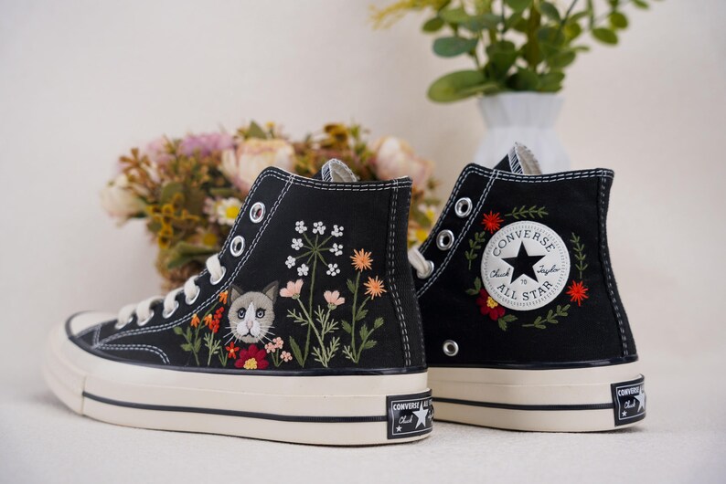 Custom Converse Chuck Taylor Embroidered,personalized Converse ...