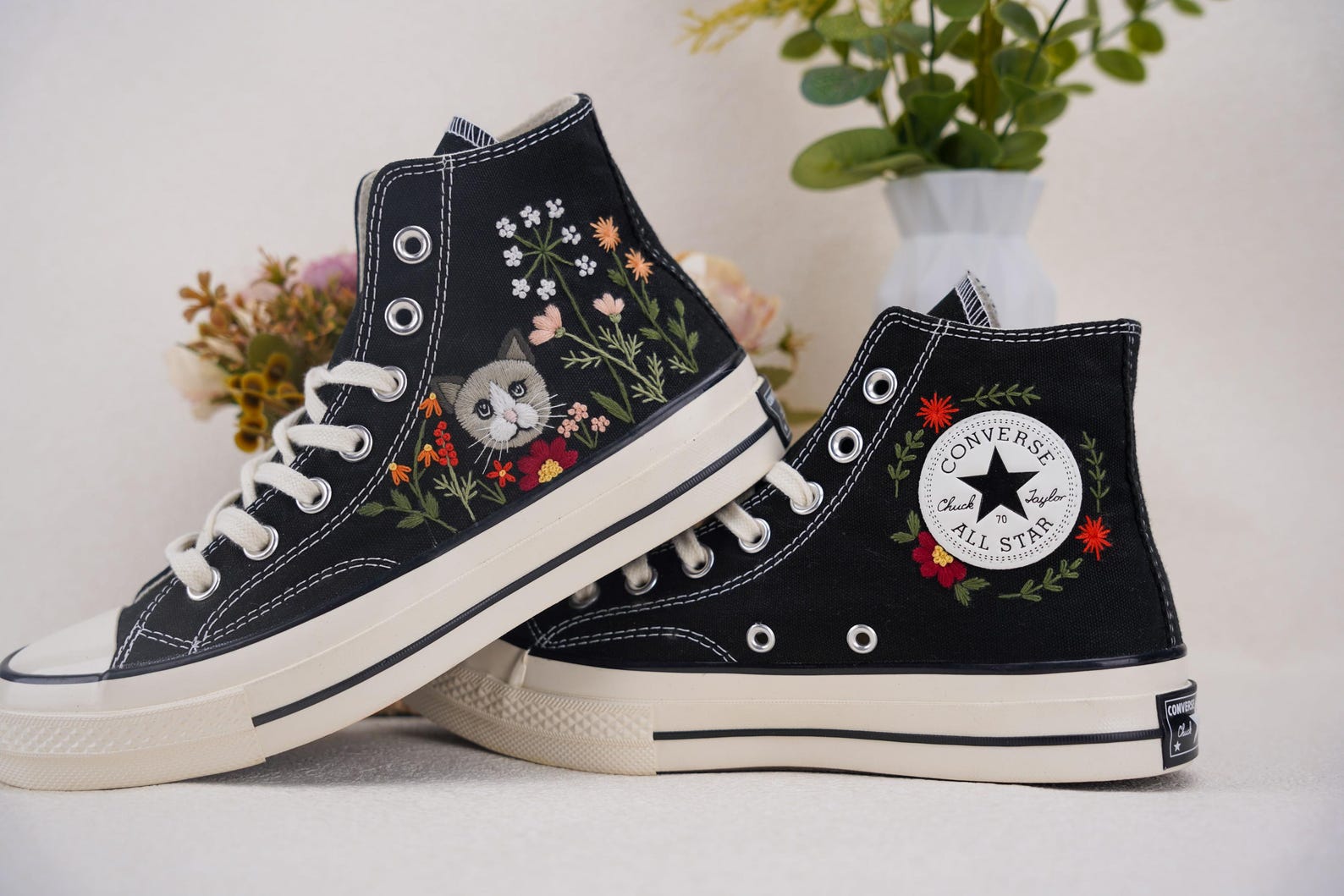 Custom Converse Chuck Taylor Embroidered,personalized Converse ...