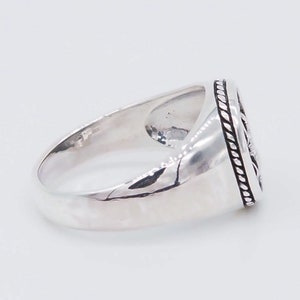 Spider Signet Ring: 925 Sterling Silver, Red CZ Stone - Etsy