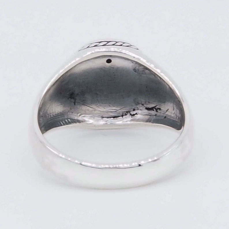 Spider Signet Ring: 925 Sterling Silver, Red CZ Stone - Etsy