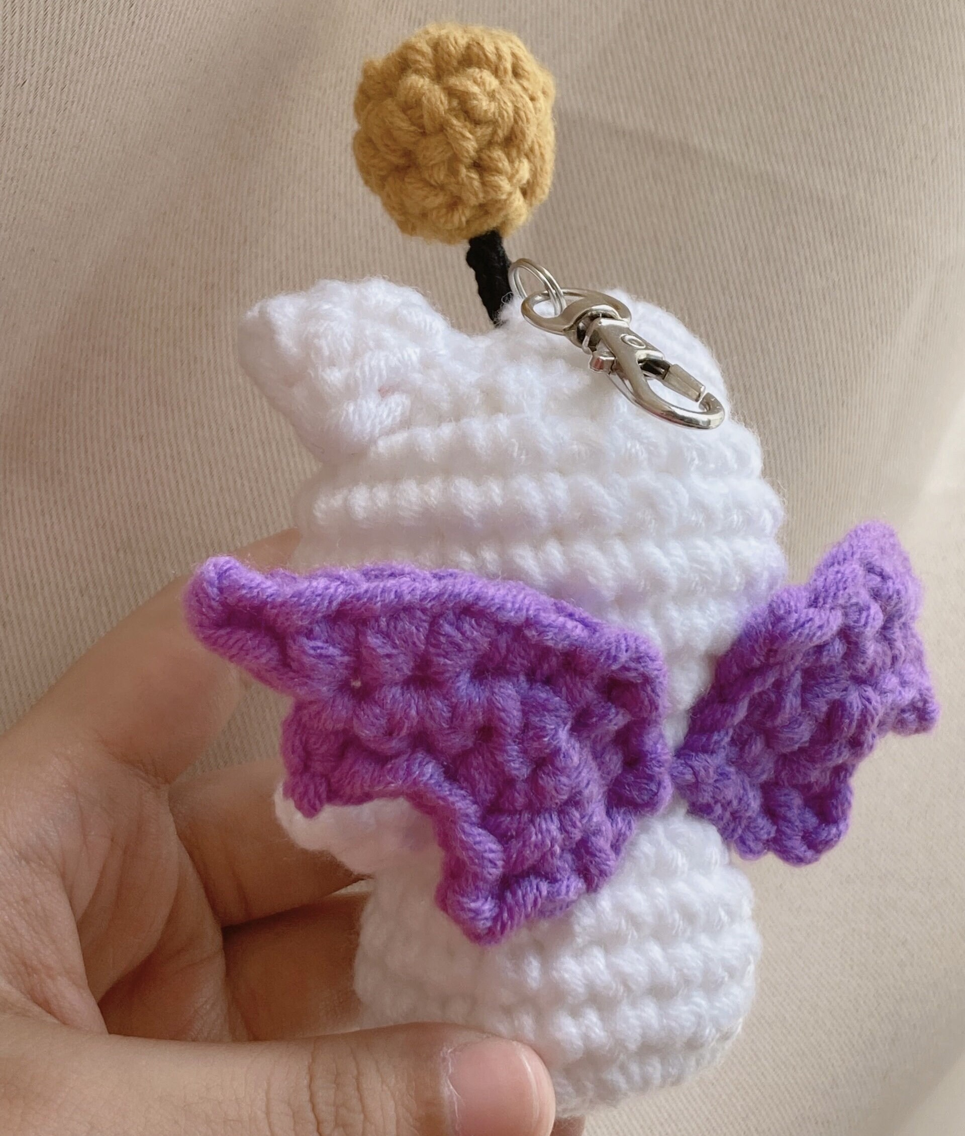 Moogle Ffxiv Final Fantasy Plush Amigurumi Keychain Etsy