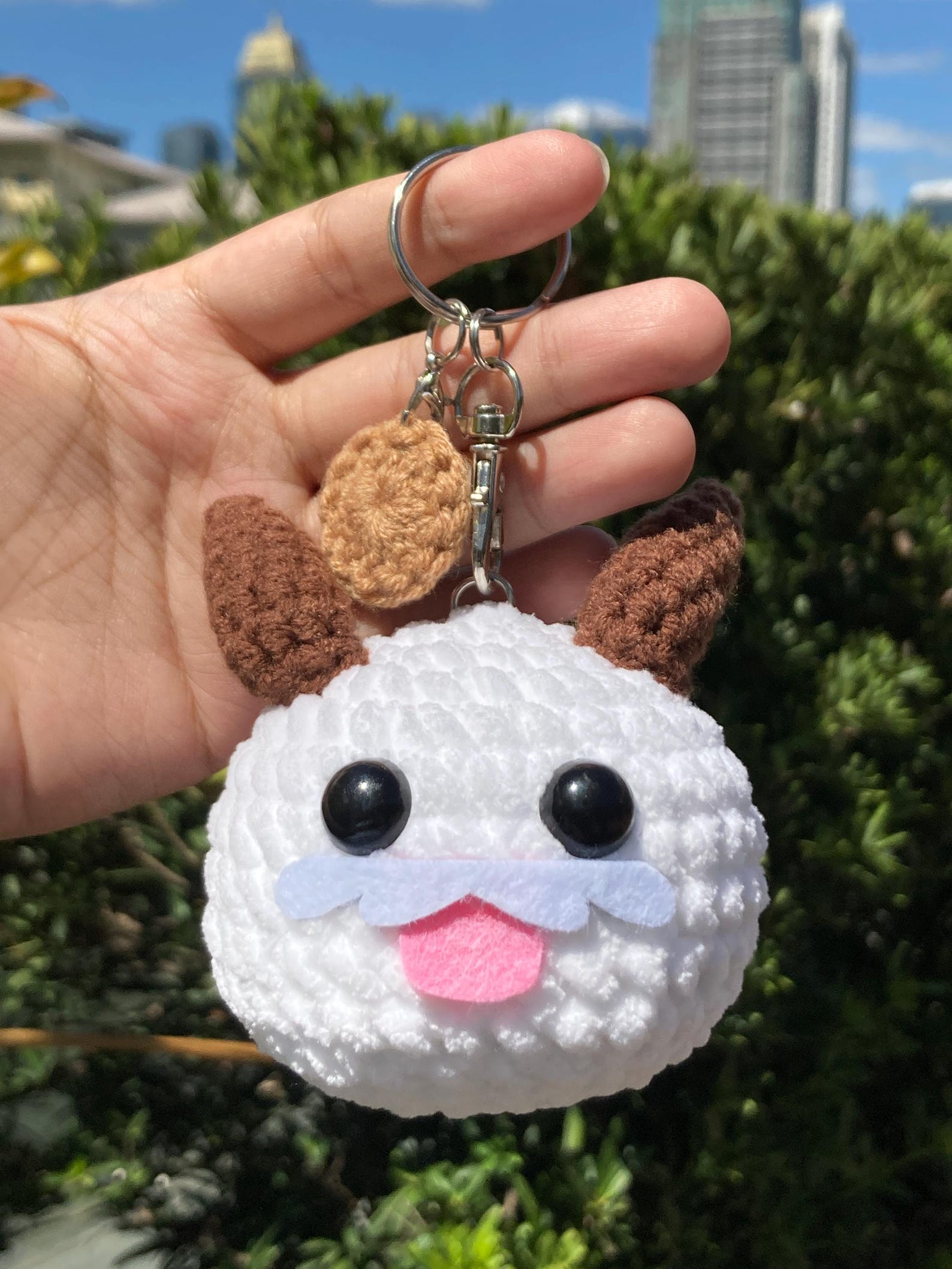 Poro League of Legends Plush Crochet Amigurumi Chain Keychain - Etsy