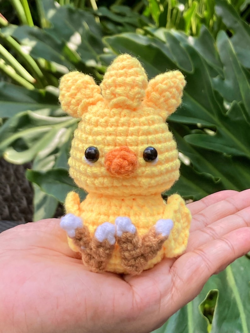 Chocobo Chick Final Fantasy Crochet Plush Amigurumi - Etsy