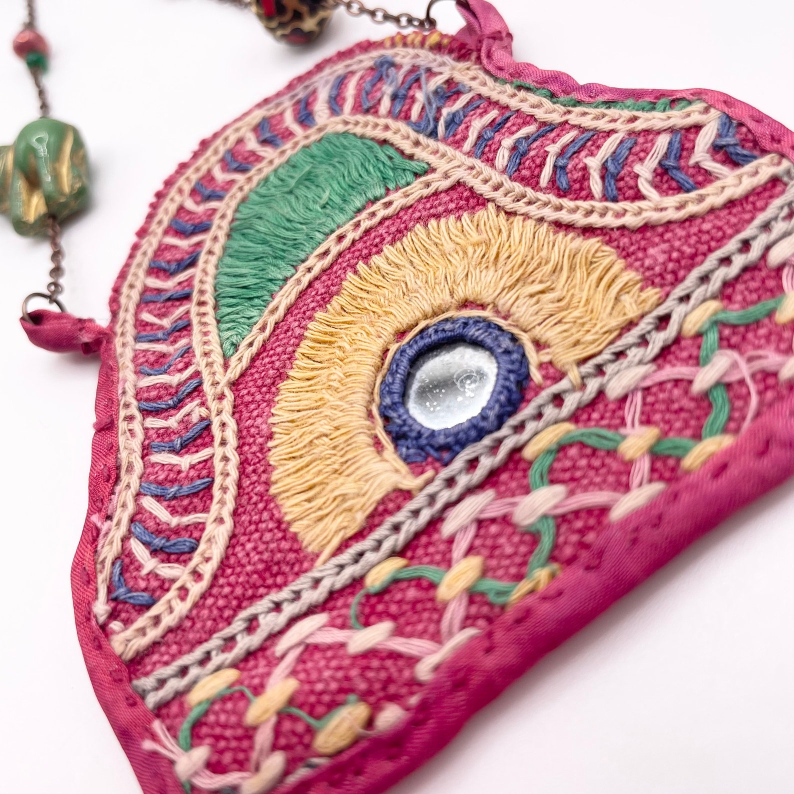 Tribal Ethnic Boho Hippie Pouch Amulet Necklace Elephant Indian - Etsy