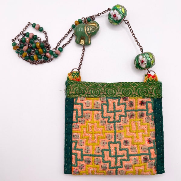 Fabric Amulet Necklace - Etsy