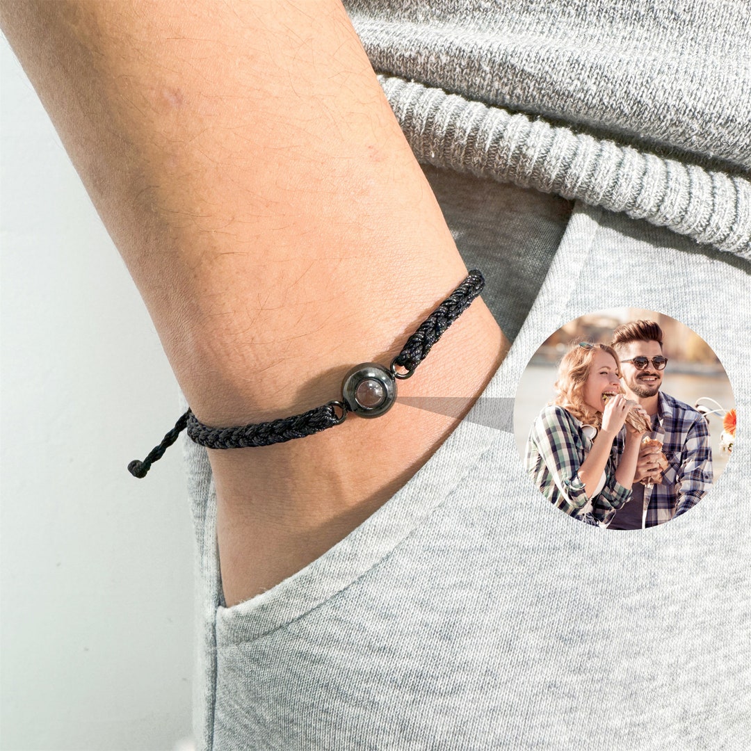 Custom Photo Projection Bracelet,boyfriend Bracelet, Custom Memorial ...