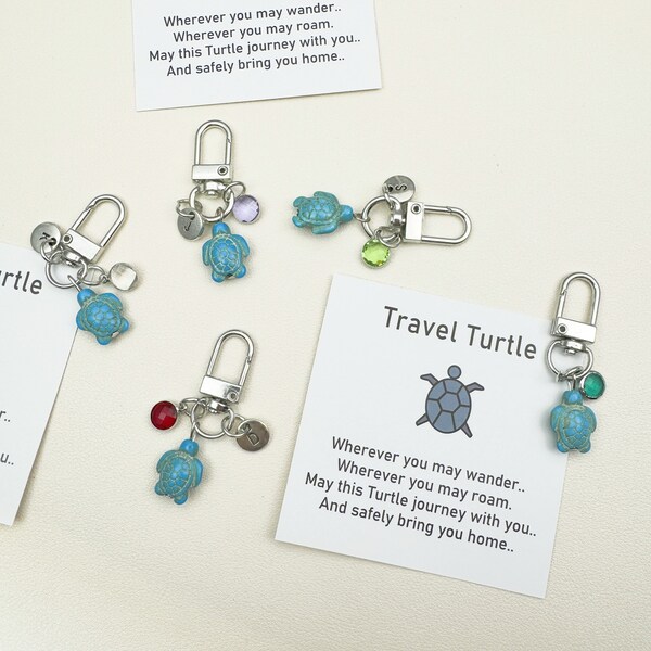 Turtle Keychain - Etsy