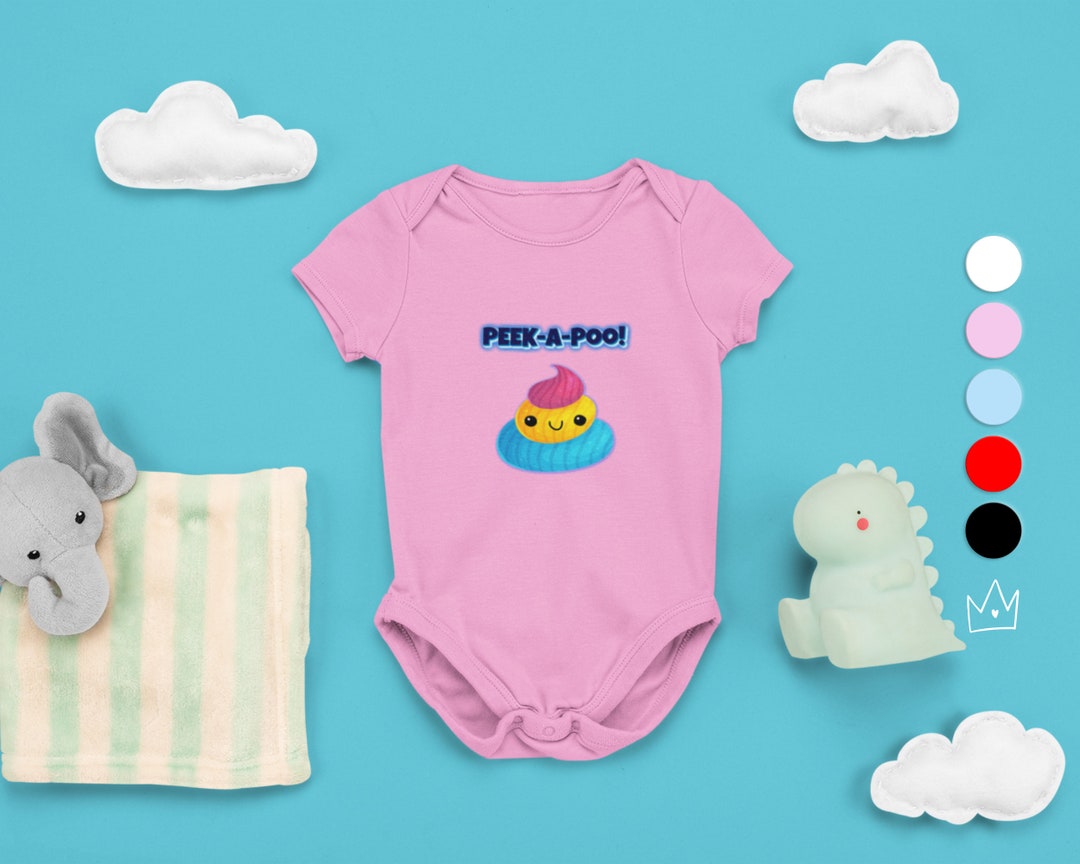 Peek-a-poo Adorable Funny & Cute Poo Poop Poop-tastic Baby - Etsy