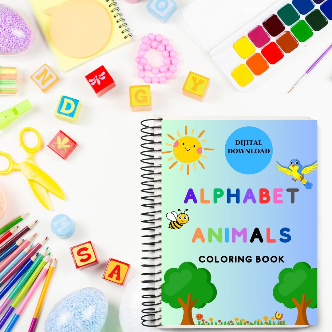 Animal Alphabet Coloring Book,a to Z Animal Coloring Book,alphabet and ...