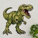 Tyrannosaurus Rex Dinosaur T-rex Green, Cross Stitch Pattern, Instant ...