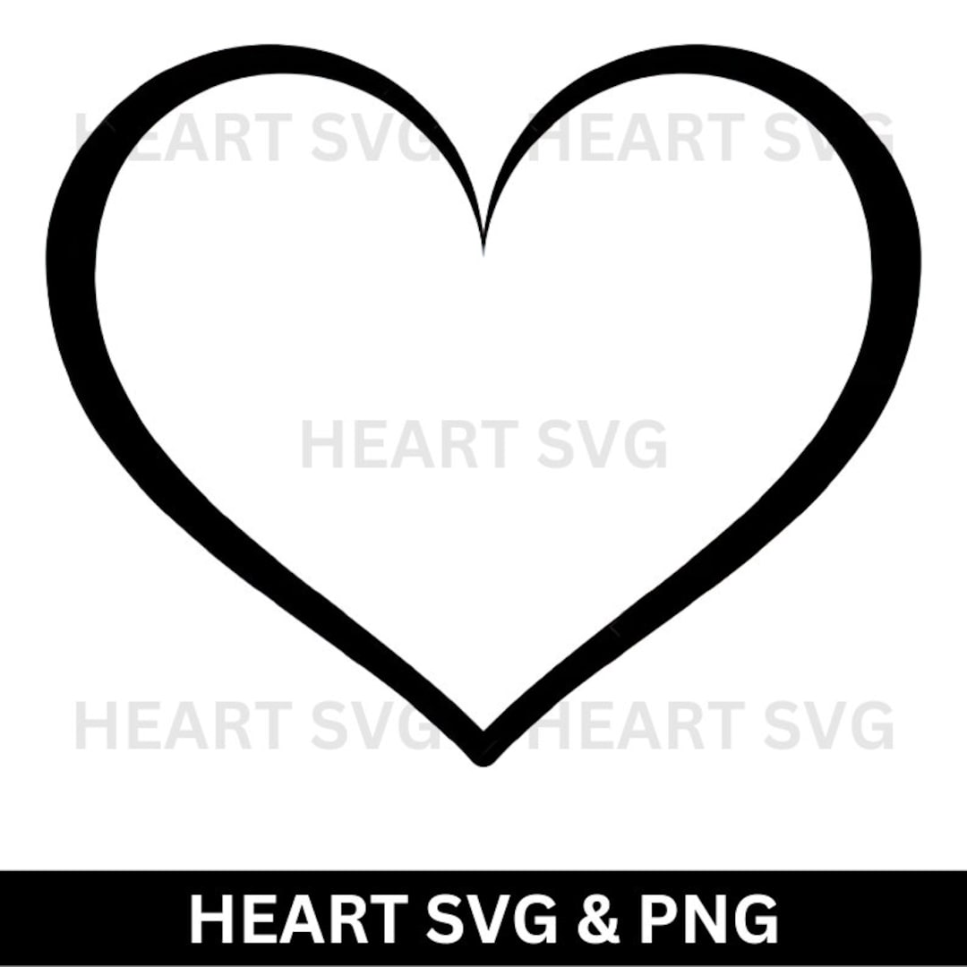 High Quality Heart SVG & PNG, Heart Vector Wall Art, Heart Cut File ...