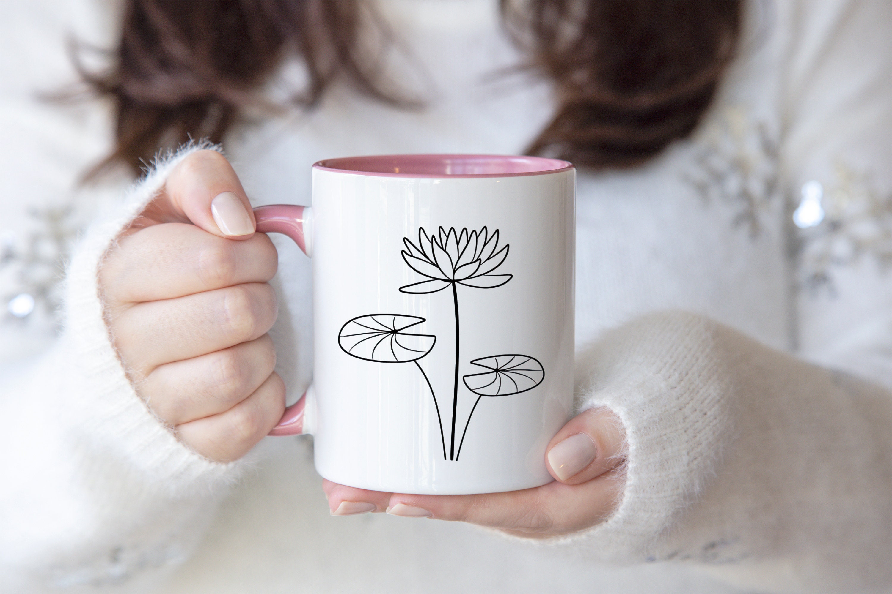 High Quality July Water Lily Birth Flower Svg & Png, Birth Flower ...