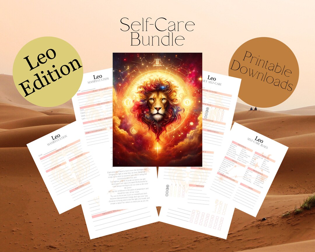 Leo Self-care Journal Bundle - Etsy