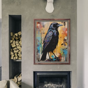 Graffiti Crow Urban Street Art | Illustration | Designs for Home Decor ...