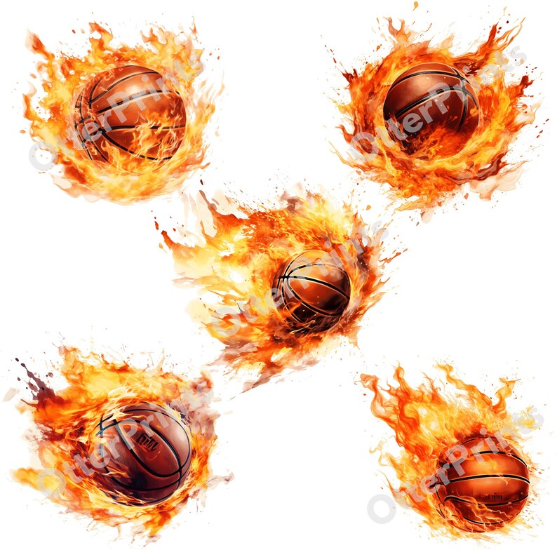 Basketball on Fire Clipart - 10 High Quality Transparent Pngs ...