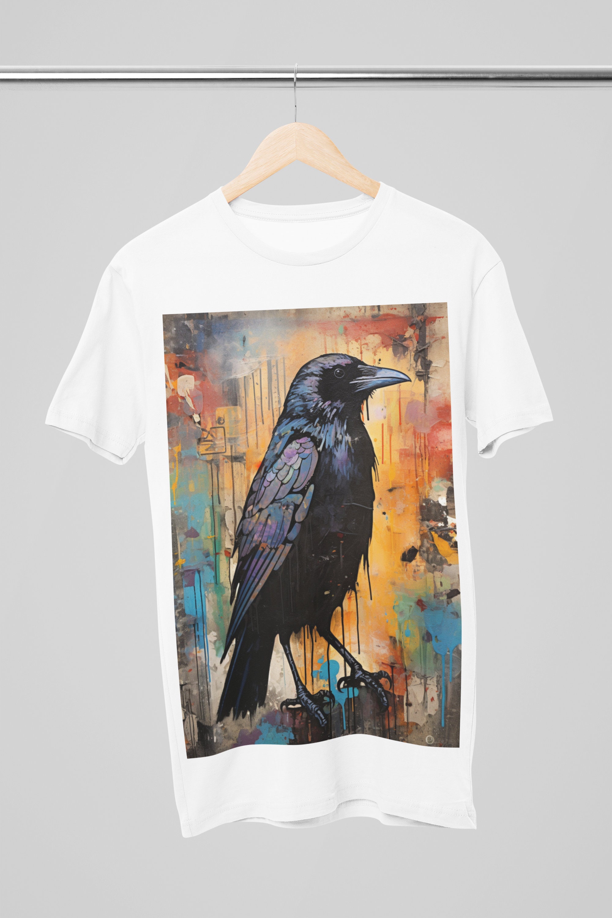 Graffiti Crow Urban Street Art | Illustration | Designs for Home Decor | Digital Download Poster ...